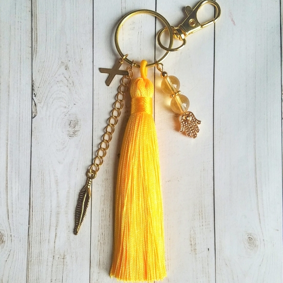 Accessories | Letter X Personalized Tassel Keychain | Poshmark